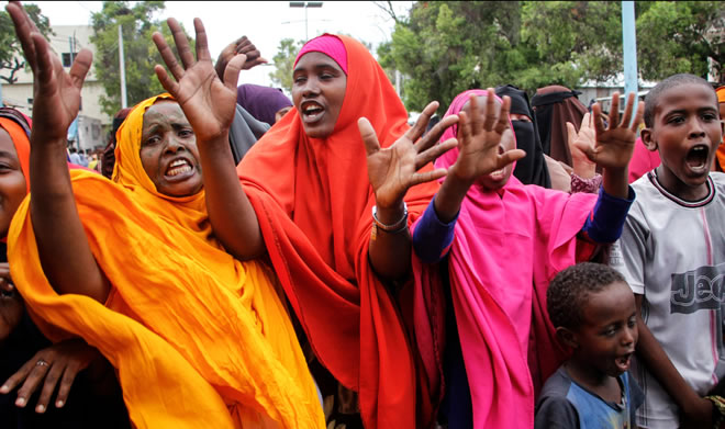 Protests erupt in Mogadishu following police killing of two civilians Protests erupt in Mogadishu following police killing of two civilians